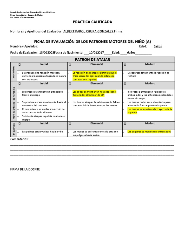 Patron de Atajar A2 | PDF | Relaciones personales, crianza y desarrollo ...