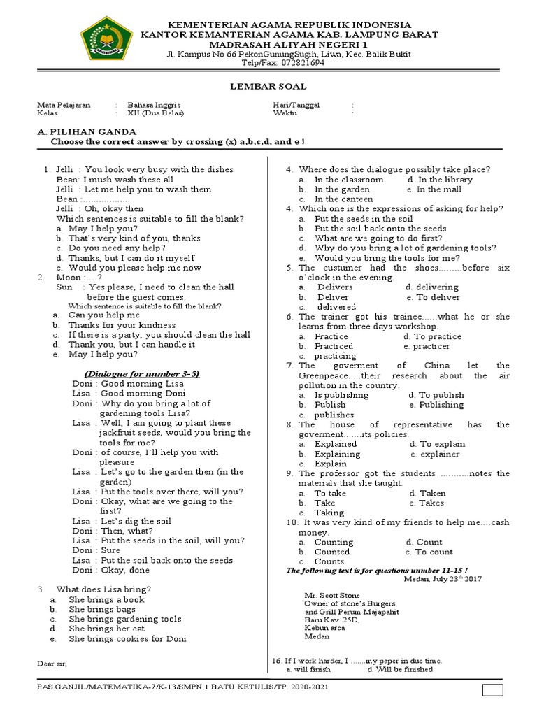 Pas Matematika | PDF
