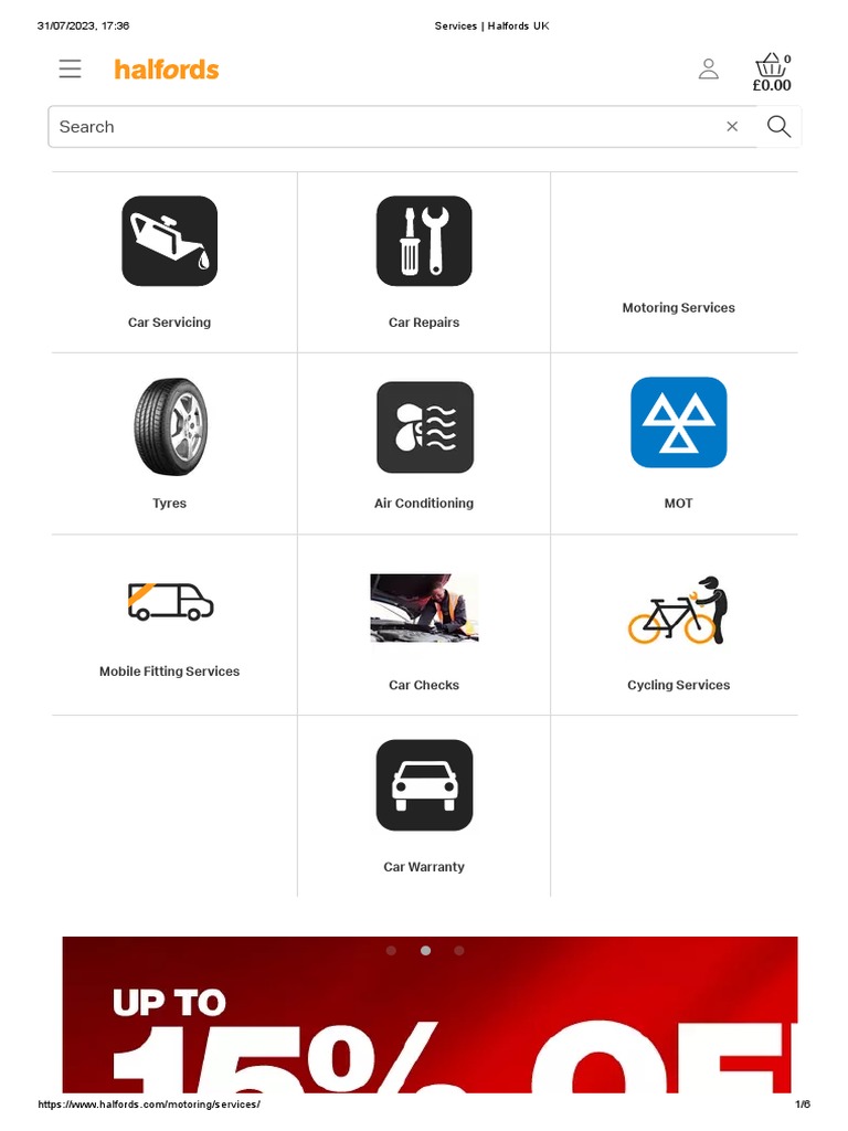 Halfords Car Service Overview | PDF | Vehicles | Transport