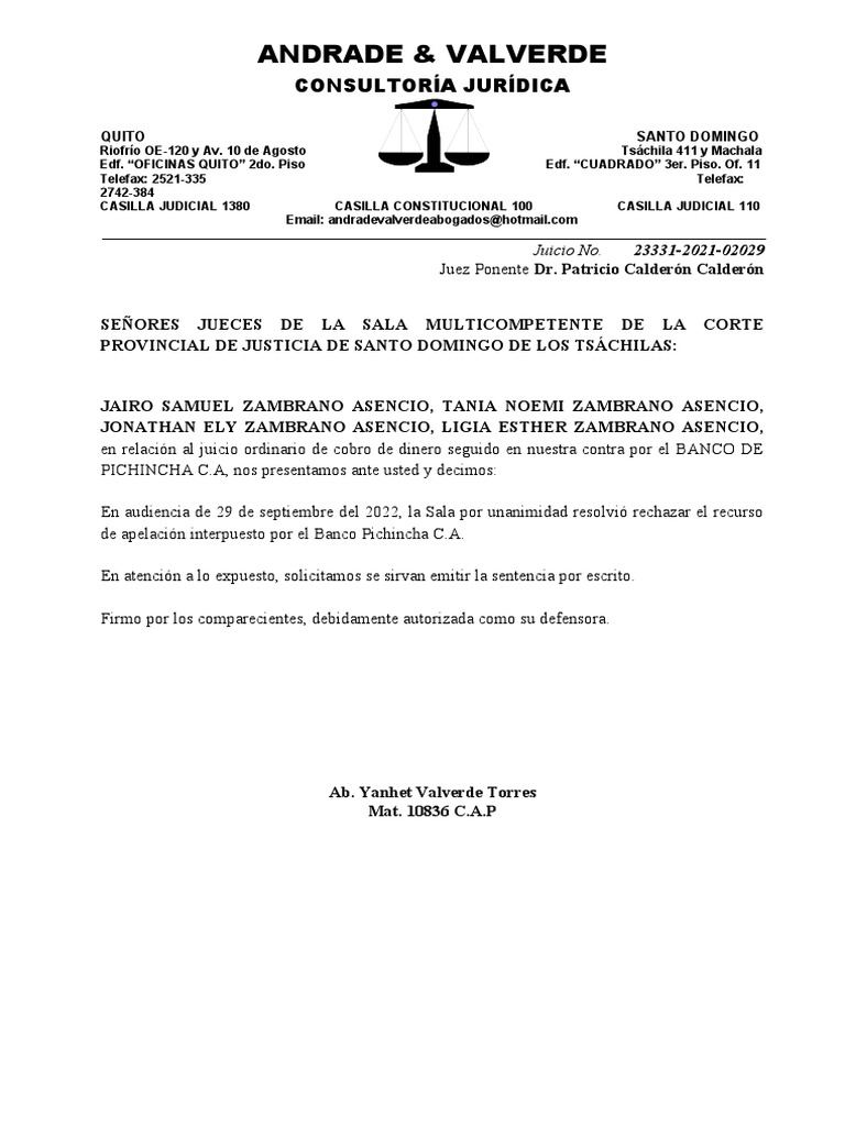 Modelo de Recurso de Insistencia | PDF