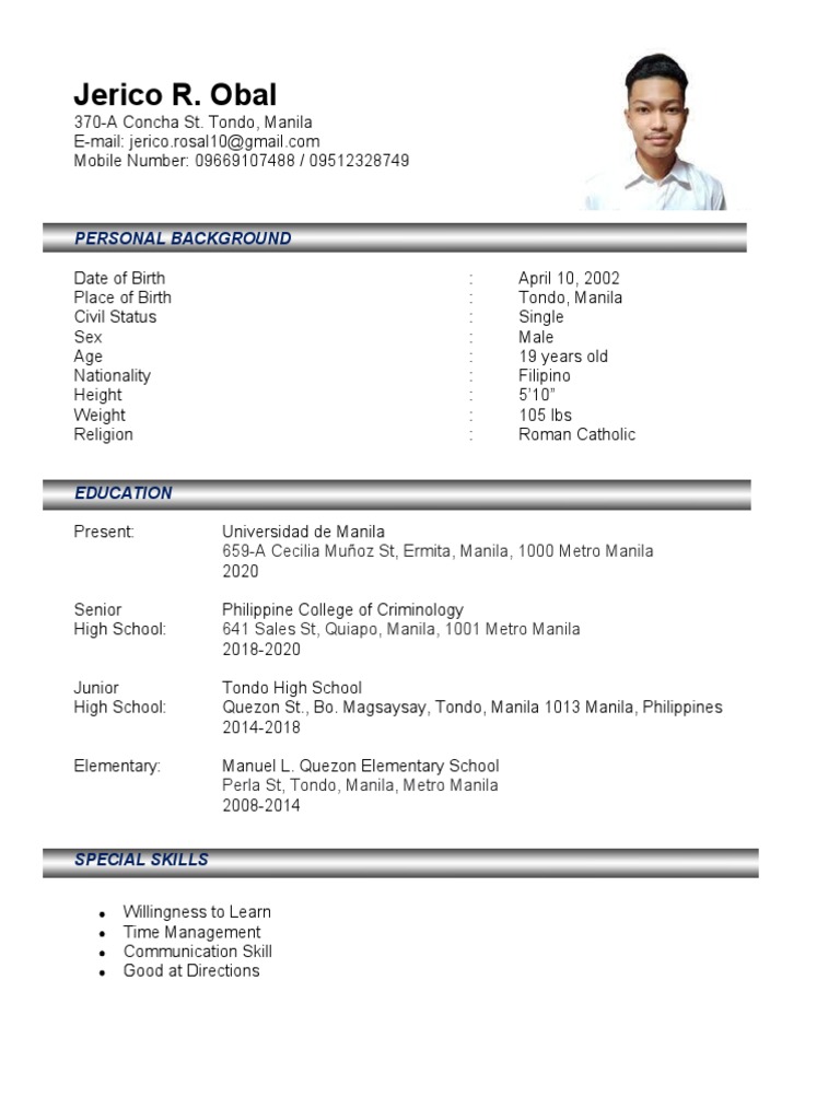 Resume Obal | PDF