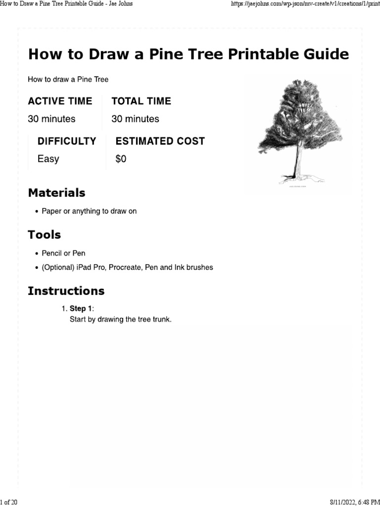 How To Draw A Tree | PDF | Trees | Forestry