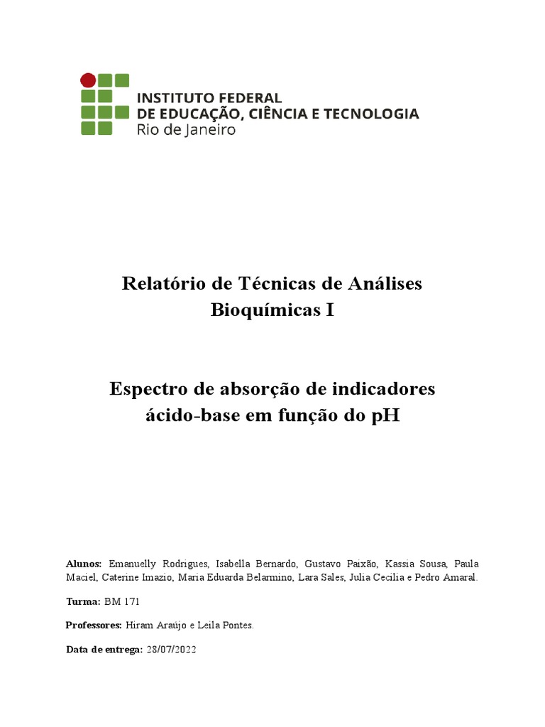 Indicadores de PH | PDF