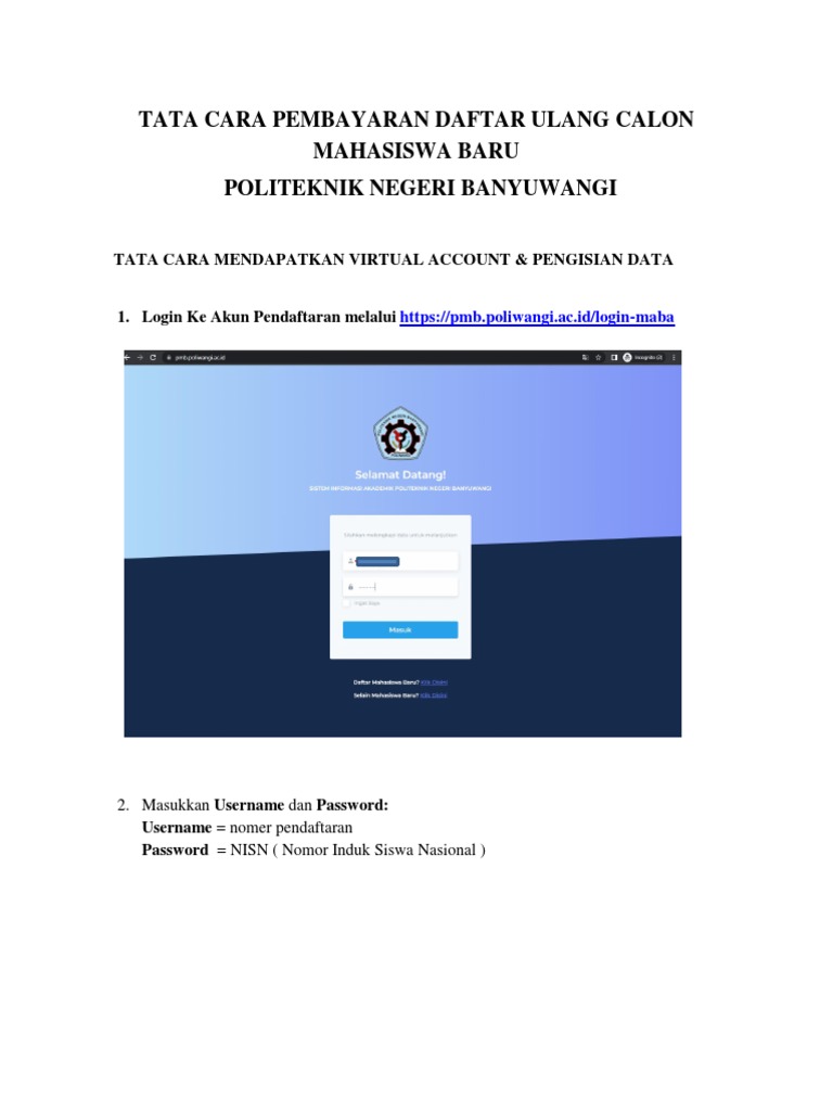 Panduan Pembayaran Daftar Ulang BNI | PDF | Bisnis | Pengelolaan ...