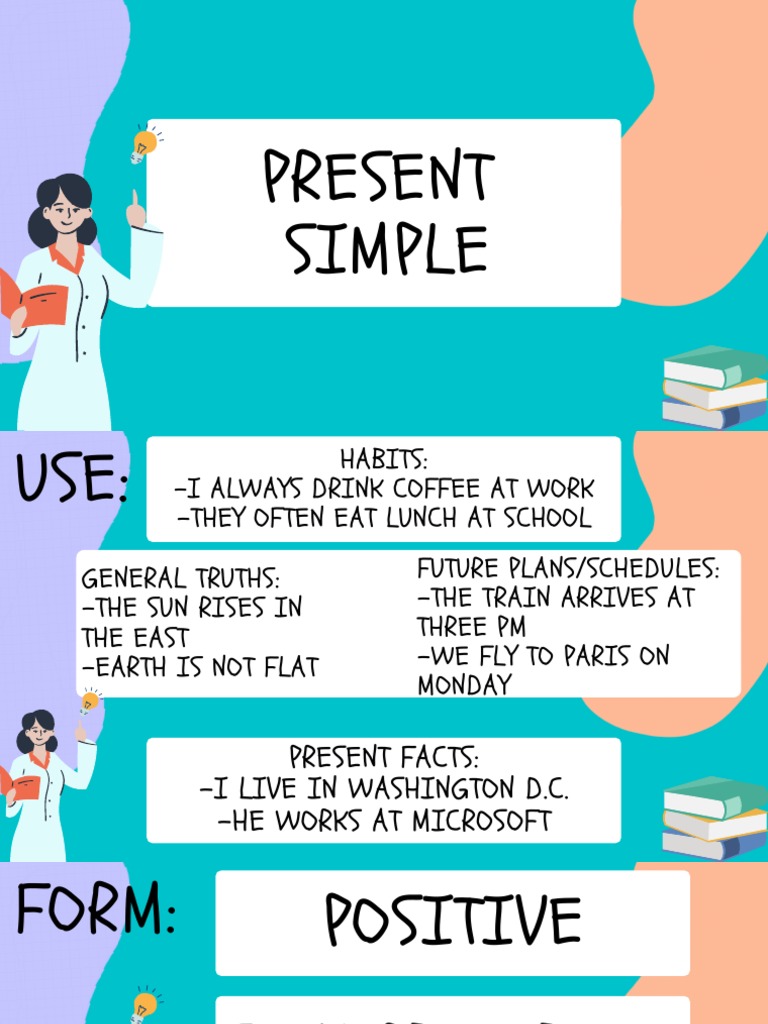 Present Simple Usage Guide | PDF | Language Arts & Discipline | Self ...