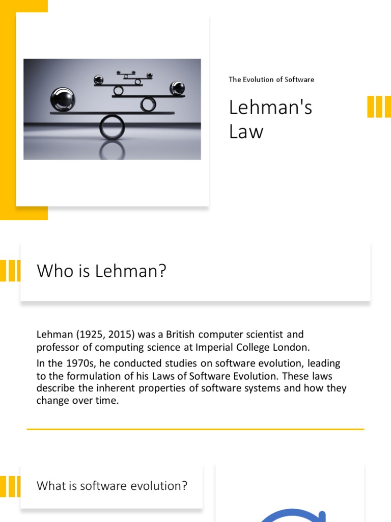 Lehman's Law of Software Evolution | PDF | Software | Evolution