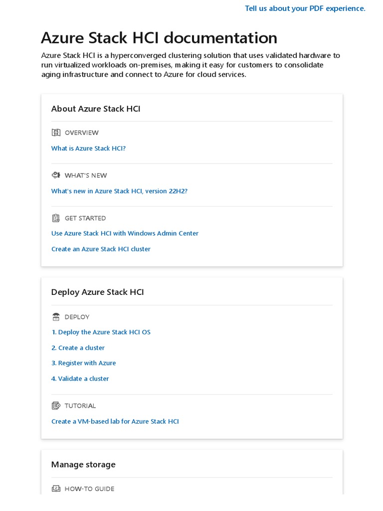 Azure Stack Hci | PDF | Microsoft Azure | Cloud Computing
