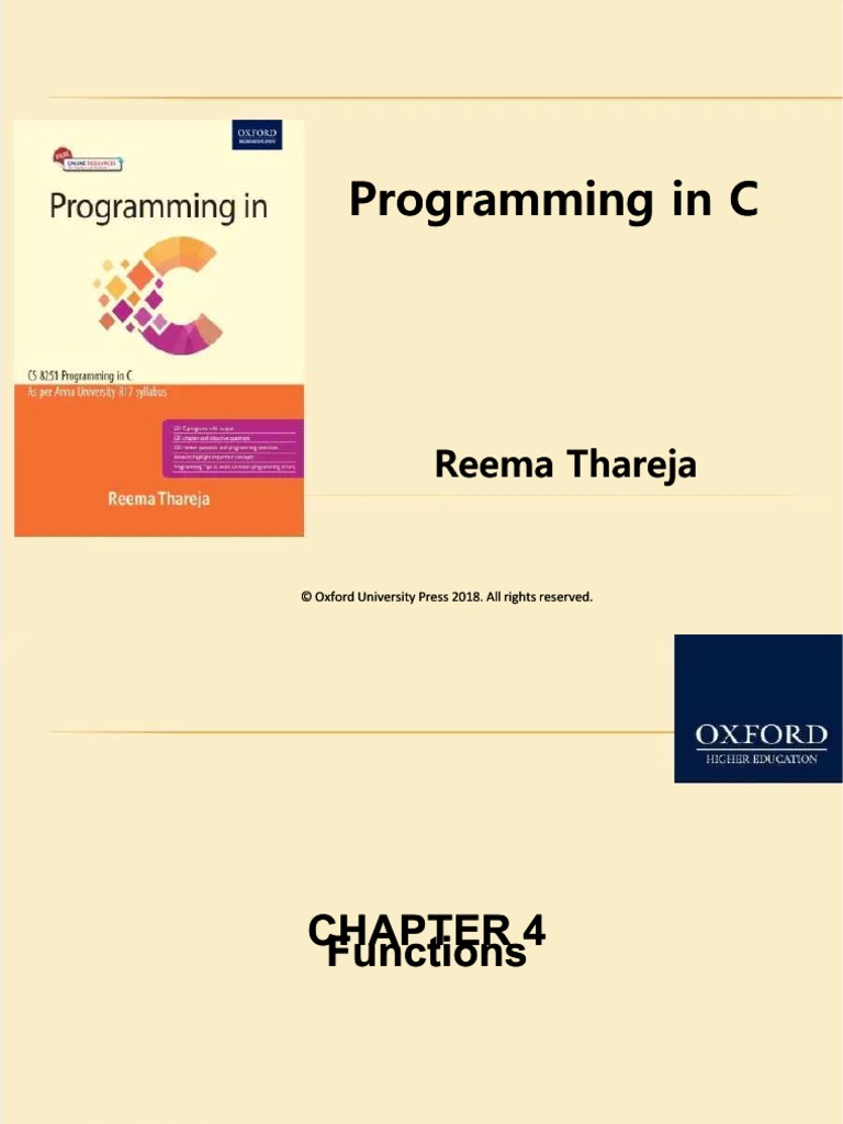 Programming in C Reema Thareja | PDF | Parameter (Computer Programming ... Programming in C Reema Thareja | PDF | Parameter (Computer Programming ...
