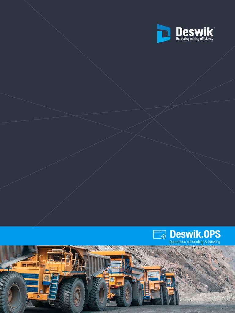 Deswik.OPS: Mining Shift Planning Tool | PDF | Mining | Databases