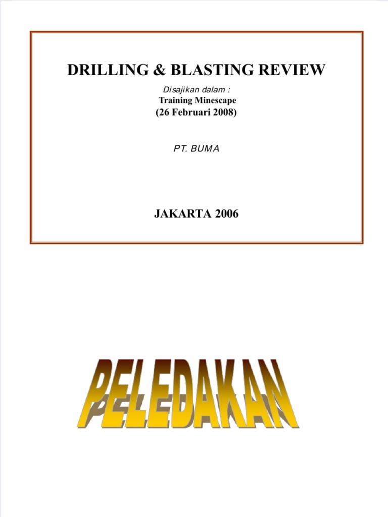 Dokumen - Tips Drill Blast Minescape | PDF | Materials | Chemistry