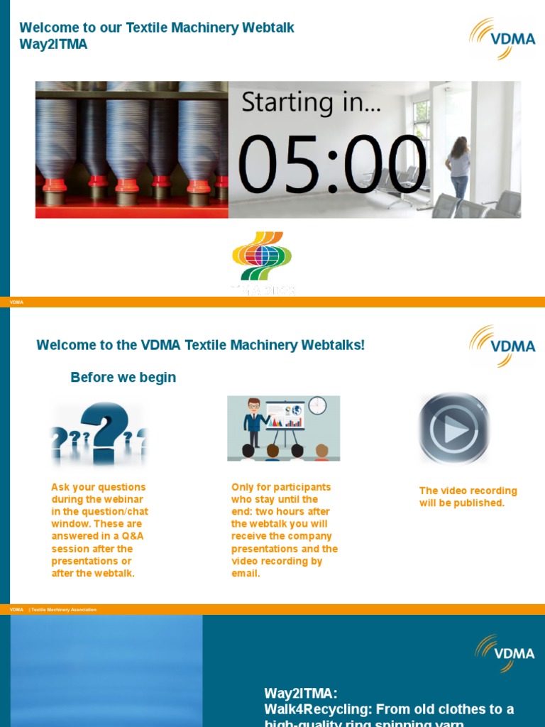 VDMA Presentation | PDF | Textiles | Economies