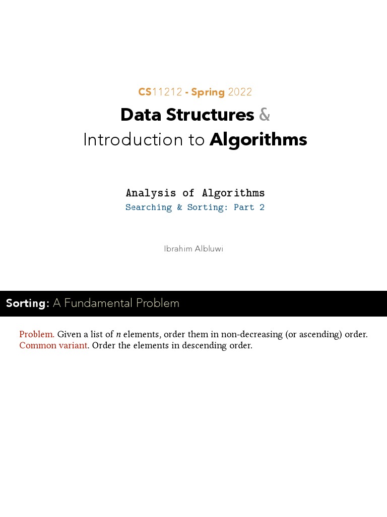 Basic Sorts | PDF | Computing | Algorithms And Data Structures Basic Sorts | PDF | Computing | Algorithms And Data Structures