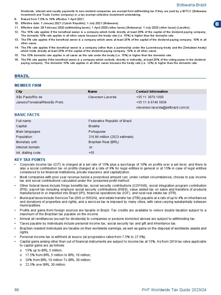 Brazilian Tax | PDF