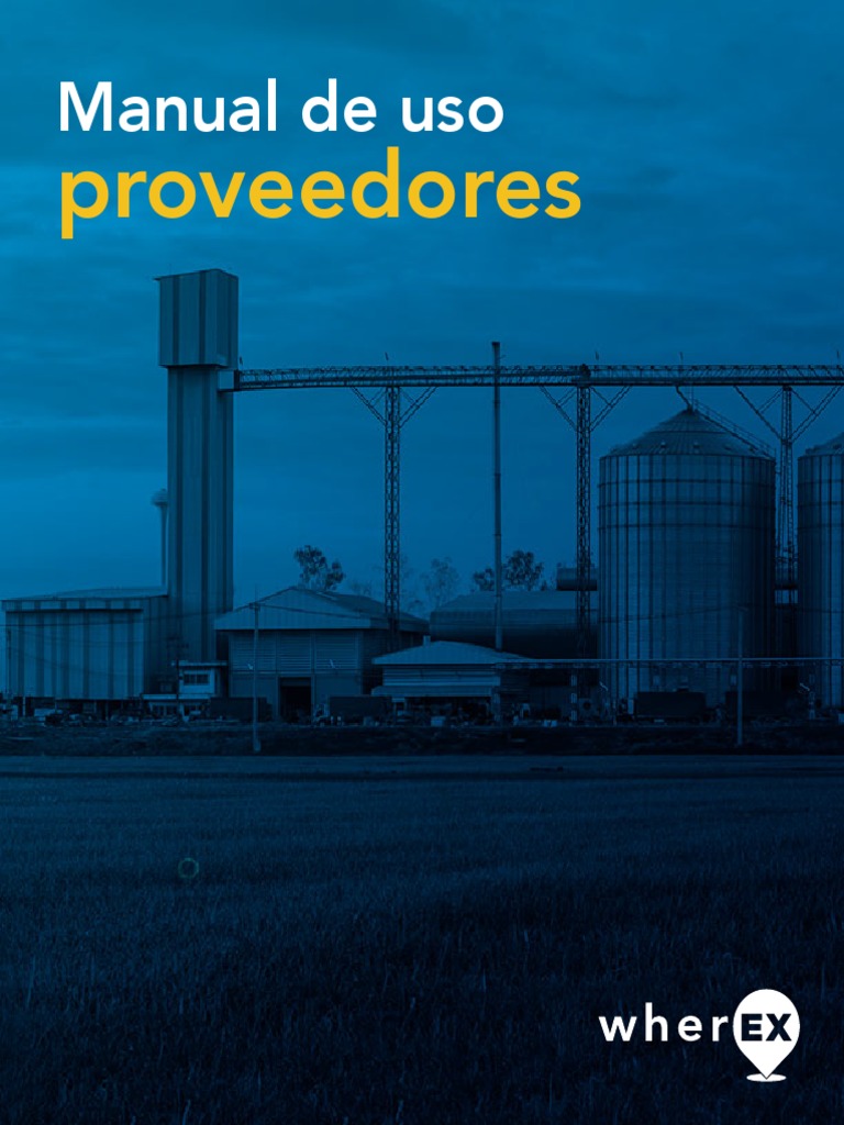 Guía de Uso para Proveedores en WherEX | PDF