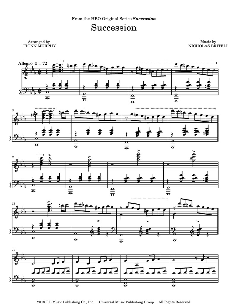 Succession Piano Version | PDF