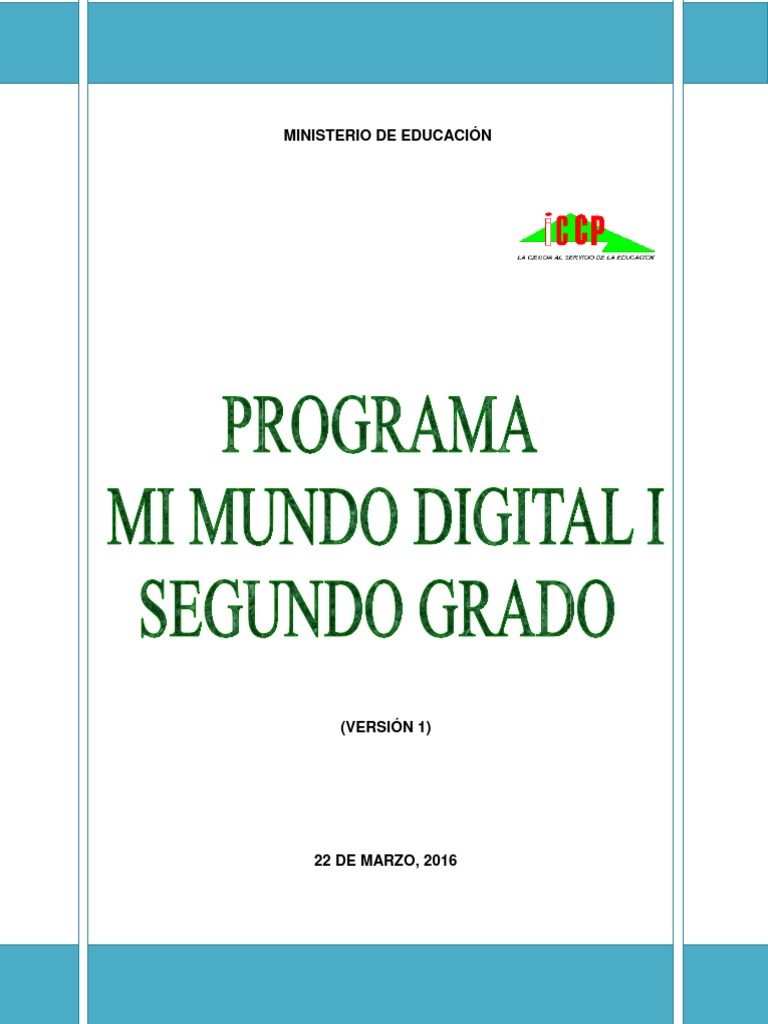 Programa Segundo Grado | PDF
