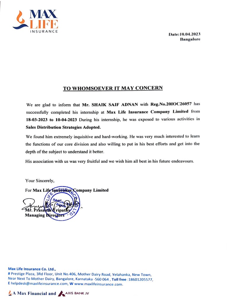 Max Life Insurance | PDF