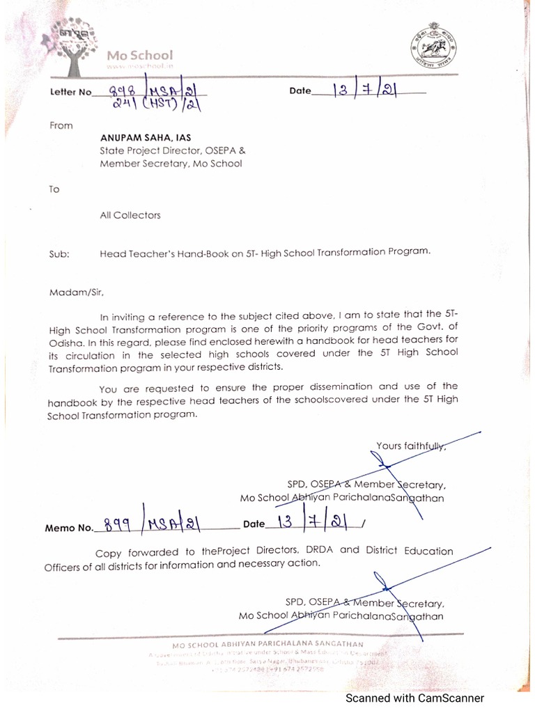 Cicular Head Teachers Hand Book On 5T HST Program | PDF