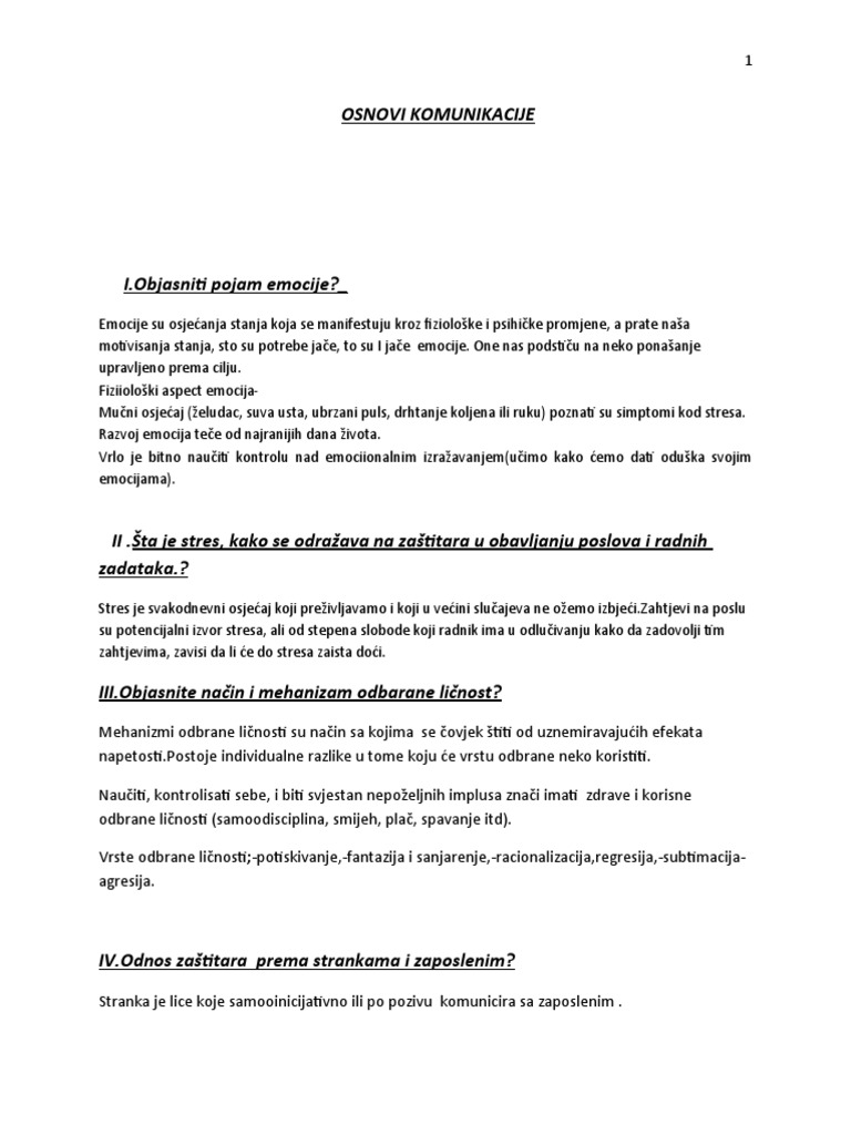 Osnovi Komunikacije | PDF