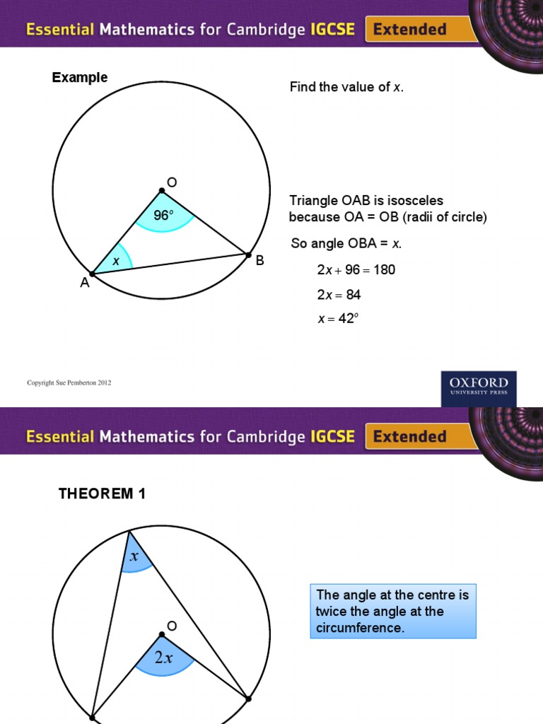 Circle Theorems | PDF | Euclidean Plane Geometry | Trigonometry Circle Theorems | PDF | Euclidean Plane Geometry | Trigonometry