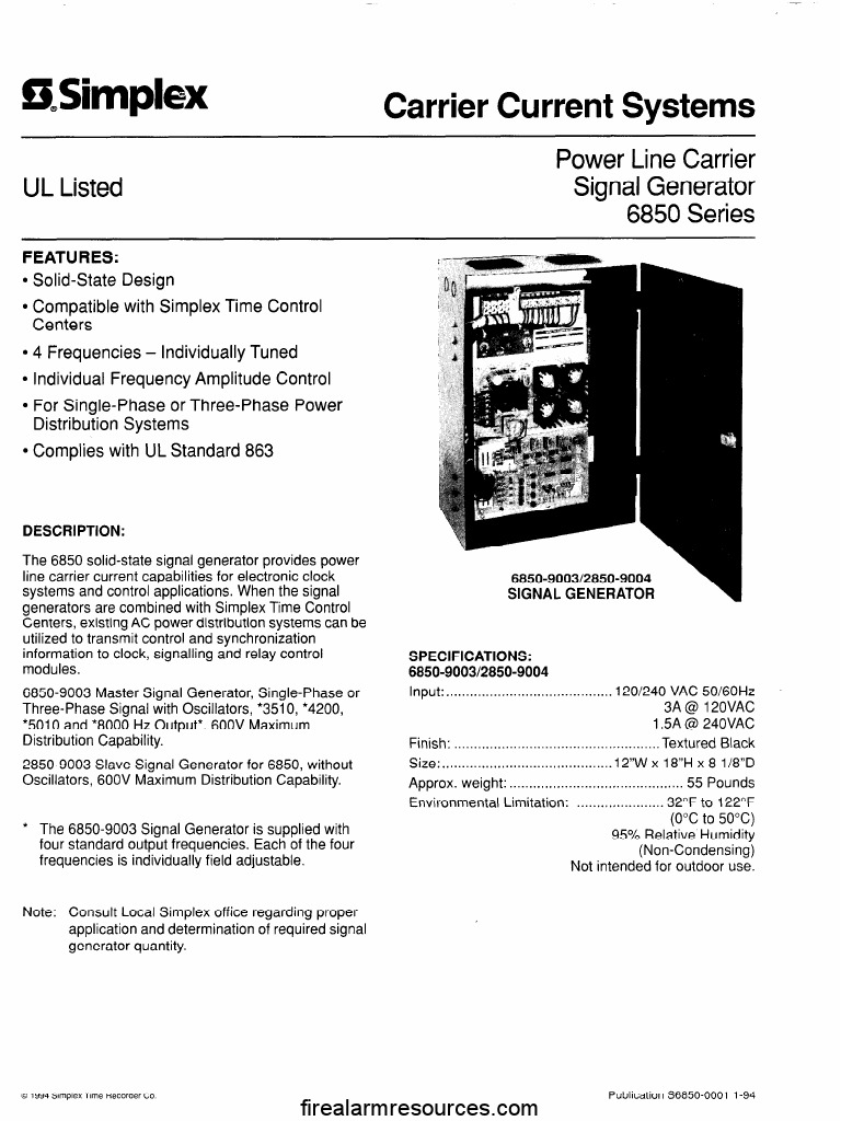 Simplex Signal Generator Pdf