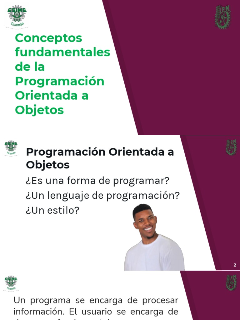 Clase 3 - POO | PDF | Objeto (informática) | Programación orientada a ...