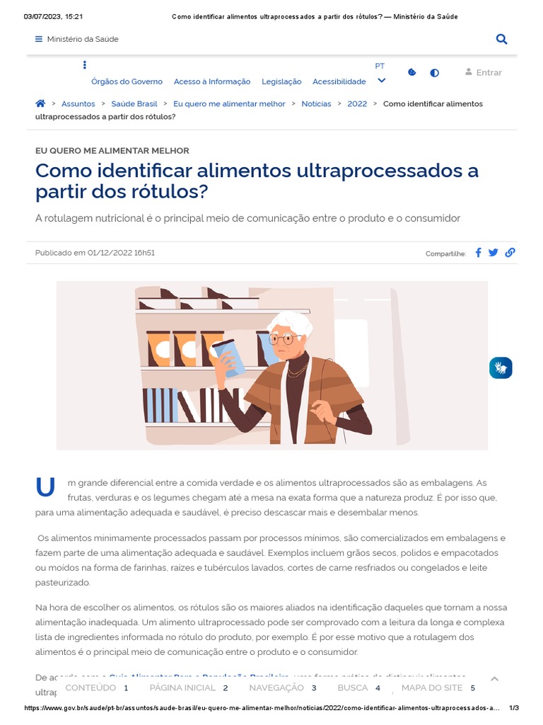 Identificando Alimentos Ultraprocessados | PDF | Bem-estar