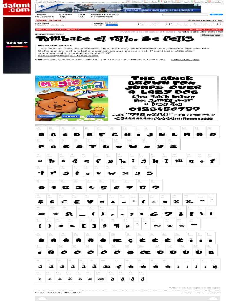 Magic Sound Dafont.com | PDF