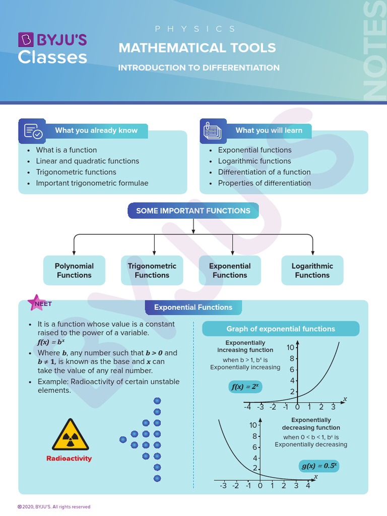 Introduction To Differentiation | PDF | Function (Mathematics ...