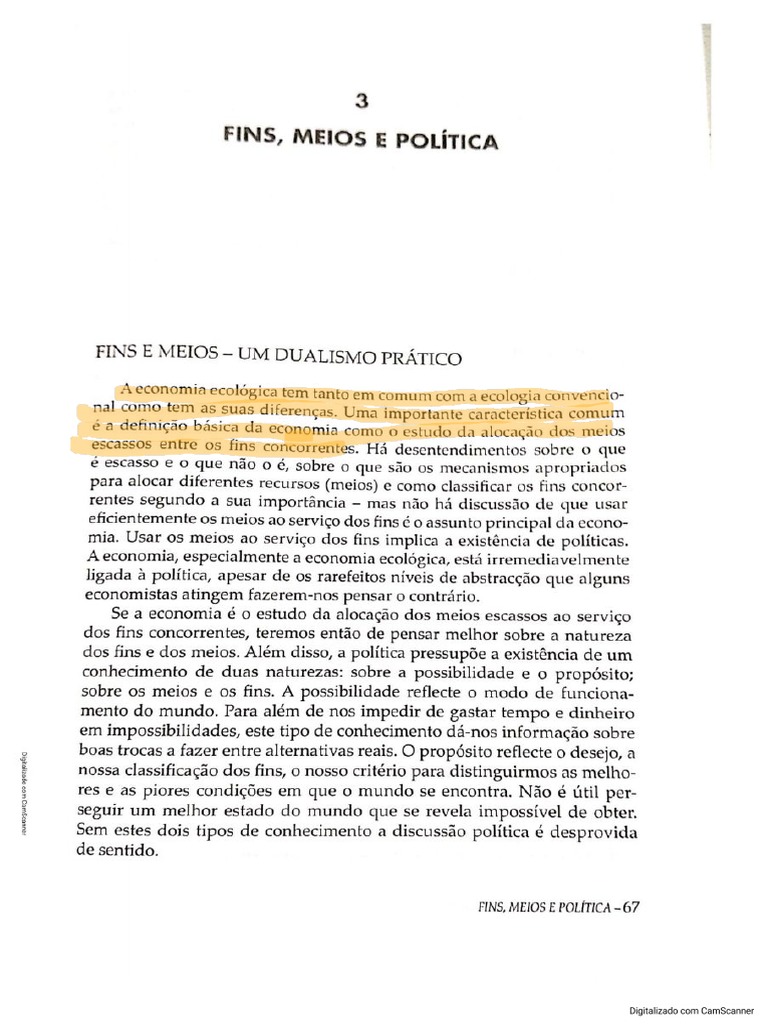 Cap 03 - Economia Ecológica Farley e Daly | PDF