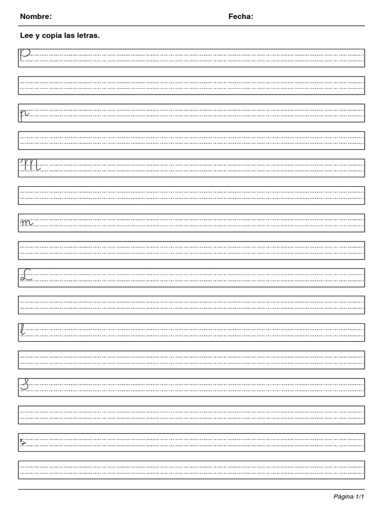 letras s p m l | PDF