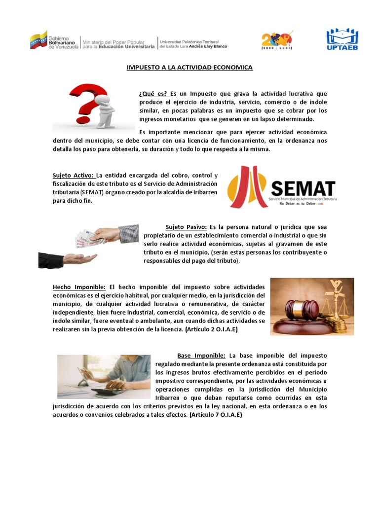 Resumen Actividad Economica | PDF | Impuestos | Economias