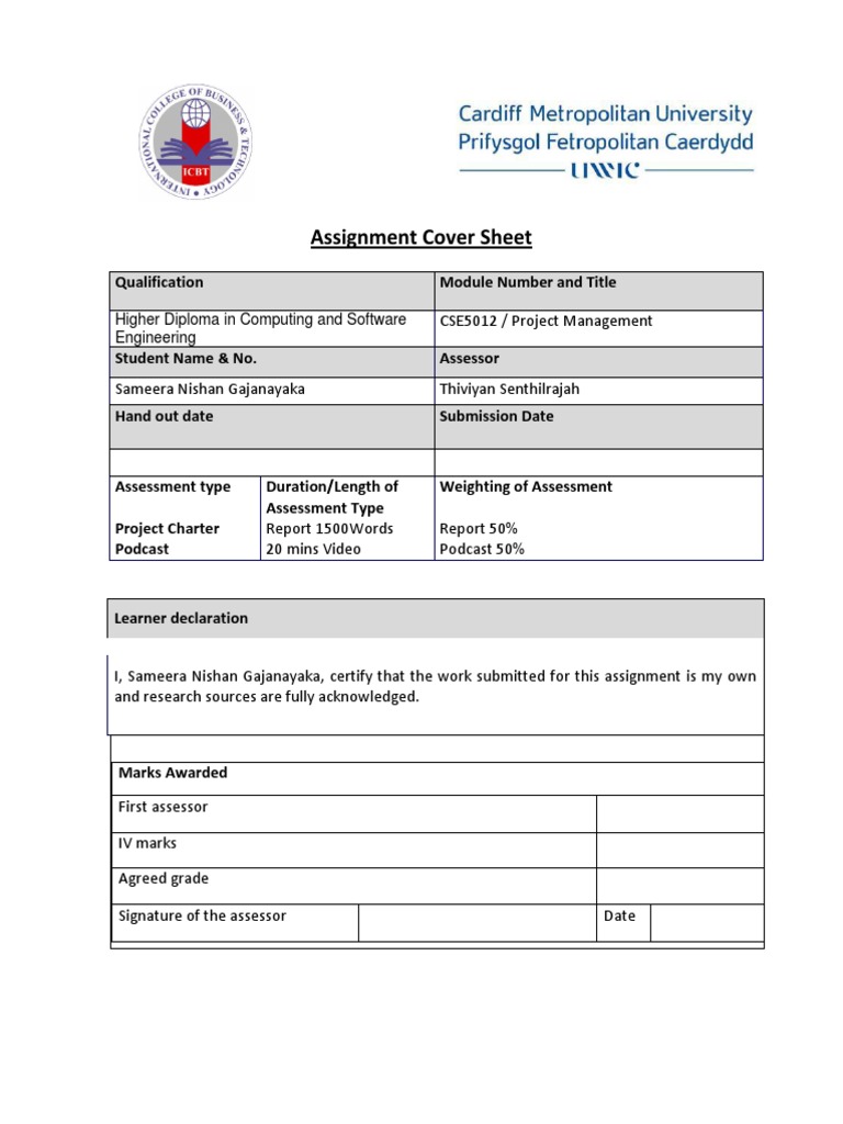 Sameera Gajanayaka Project Management Pdf Websites Databases