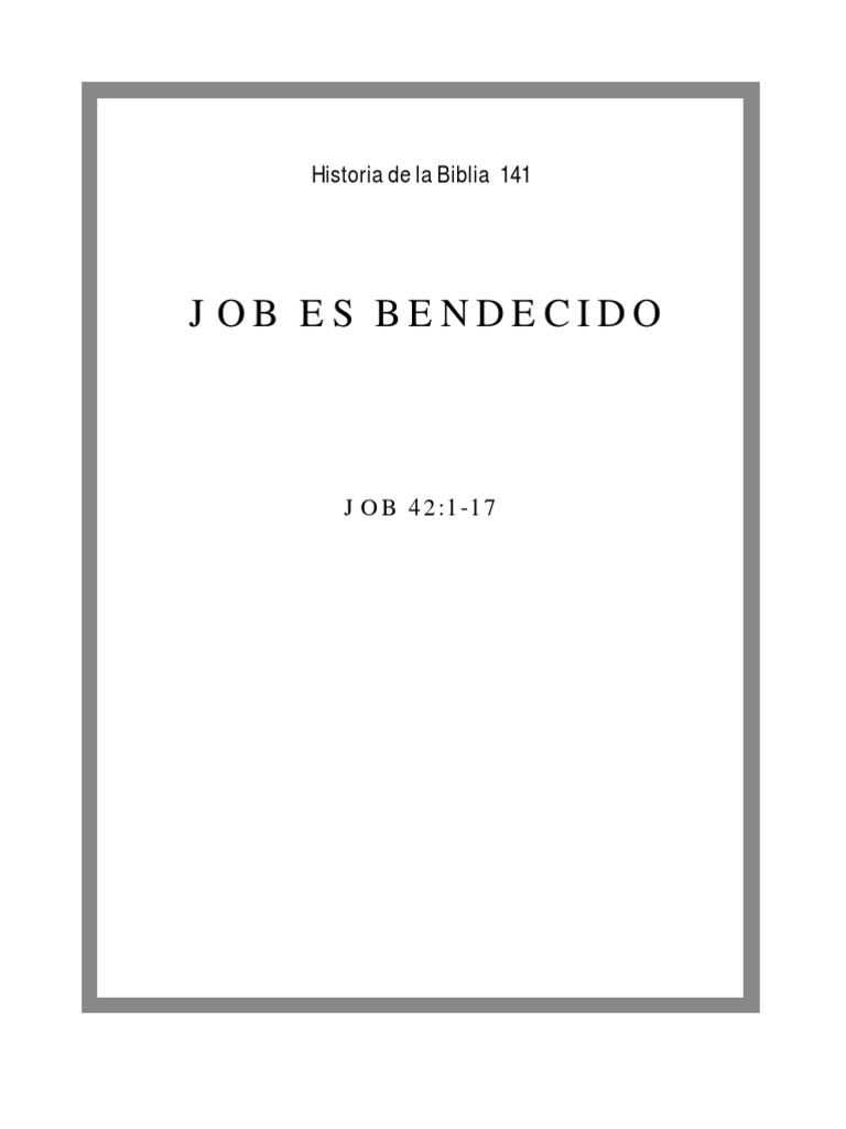 Job Restaurado y Bendecido Doble | PDF | Religión y creencia | Biblia