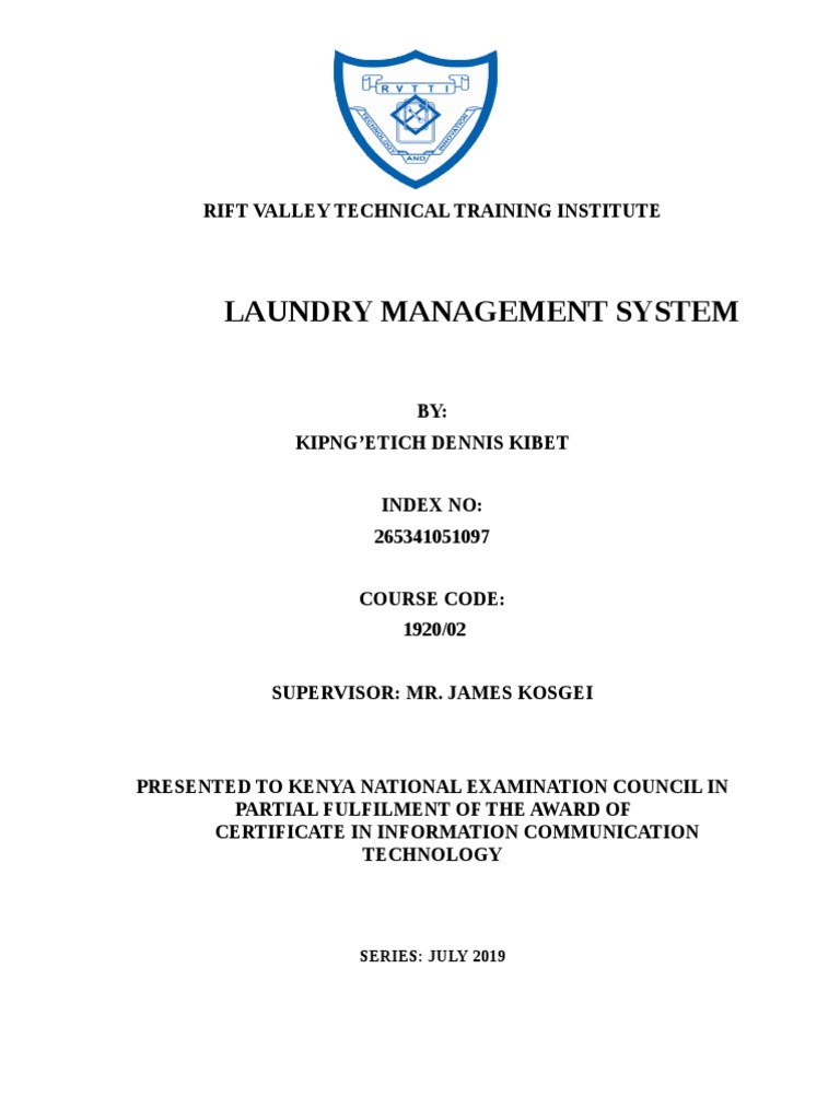 Laundry_data_management_system.docx | PDF | World Wide Web | Internet & Web