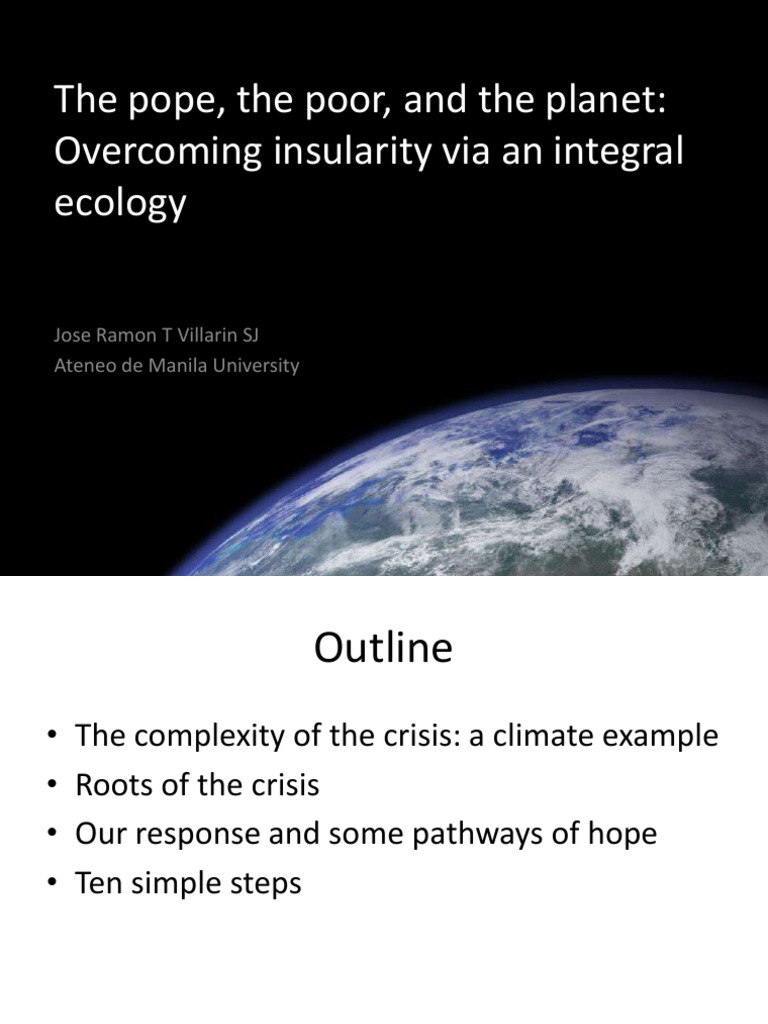 Fr. Jett Magisterial Lecture - Laudato - The Pope, The Poor, and The Planet + Pathways of Hope ...