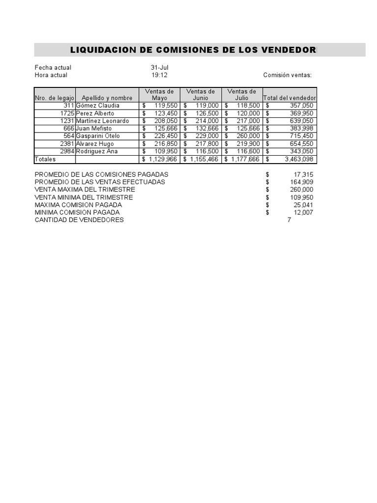 1 4 P TP4 Excel Oblig Nivel I Ver18 2 | PDF