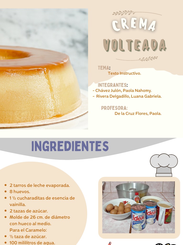 Crema Volteada | PDF