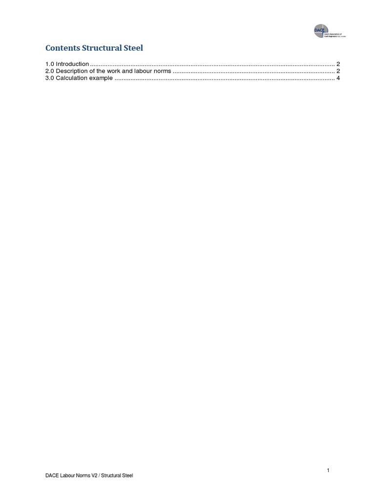 Structural Steel Labour Norms Guide | PDF | Structural Steel ...
