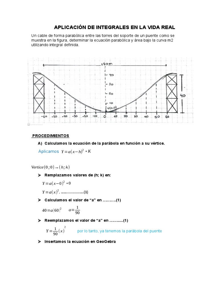 Aplicación de Integrales en La Vida Real | PDF