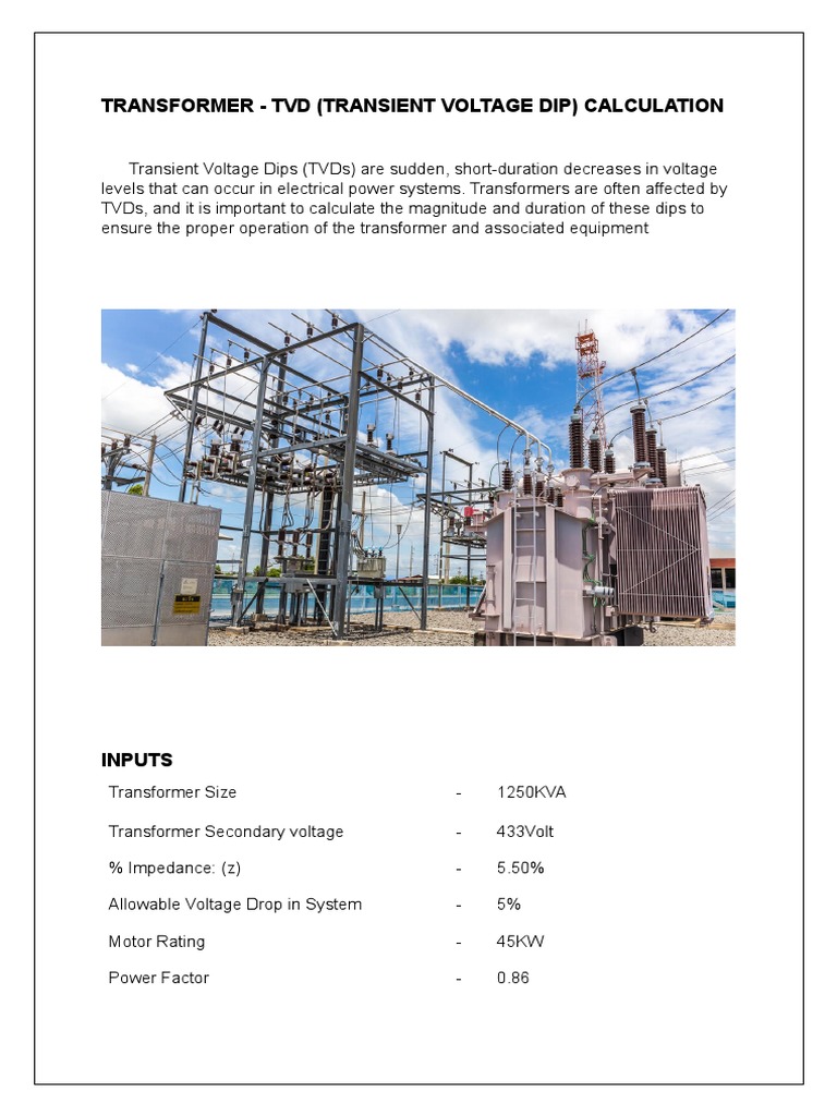 Transformer TVD Calculation | PDF
