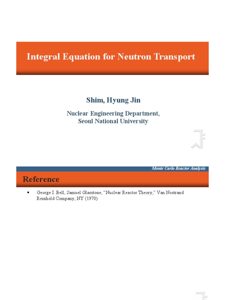 Neutron Transport Equation Analysis | PDF