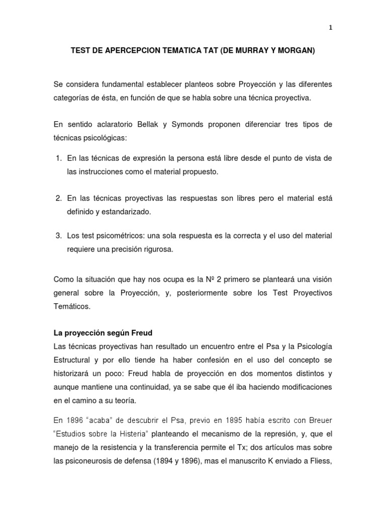 Ramirez, Alma - Test de Apercepción Temática de Murray Morgan (Manual ...