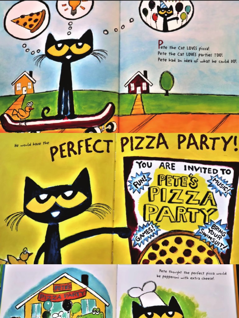Pete The Cat and The Perfect Pizza Party | PDF