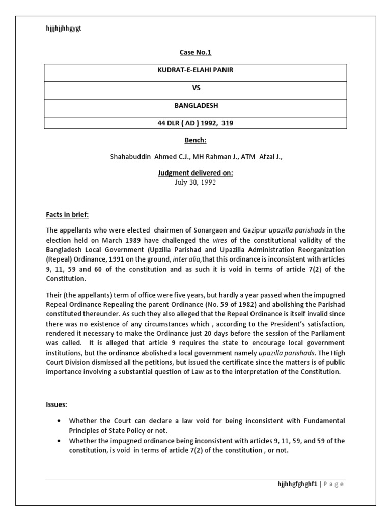 Constitutional Law Case Summaries - 2 | Download Free PDF | Treaty ...