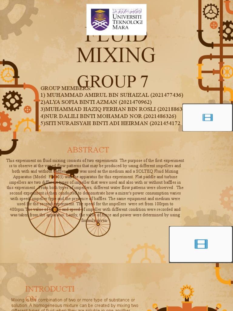 Fluid Mixing Slides Copy 1 | PDF | Mechanical Engineering | Physical ...