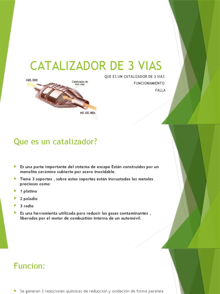Catalizador de 3 Vias | PDF