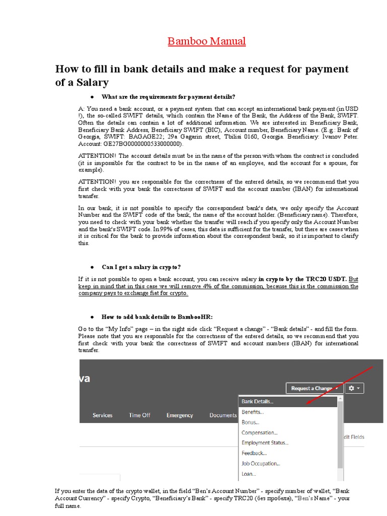 Bamboo Manual (Eng) | PDF | Cryptocurrency | Payments