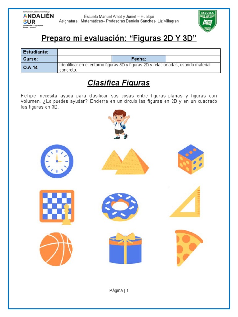 011GuÃ - A de Aprendizaje N1 FIGURAS 2 D Y 3D | PDF