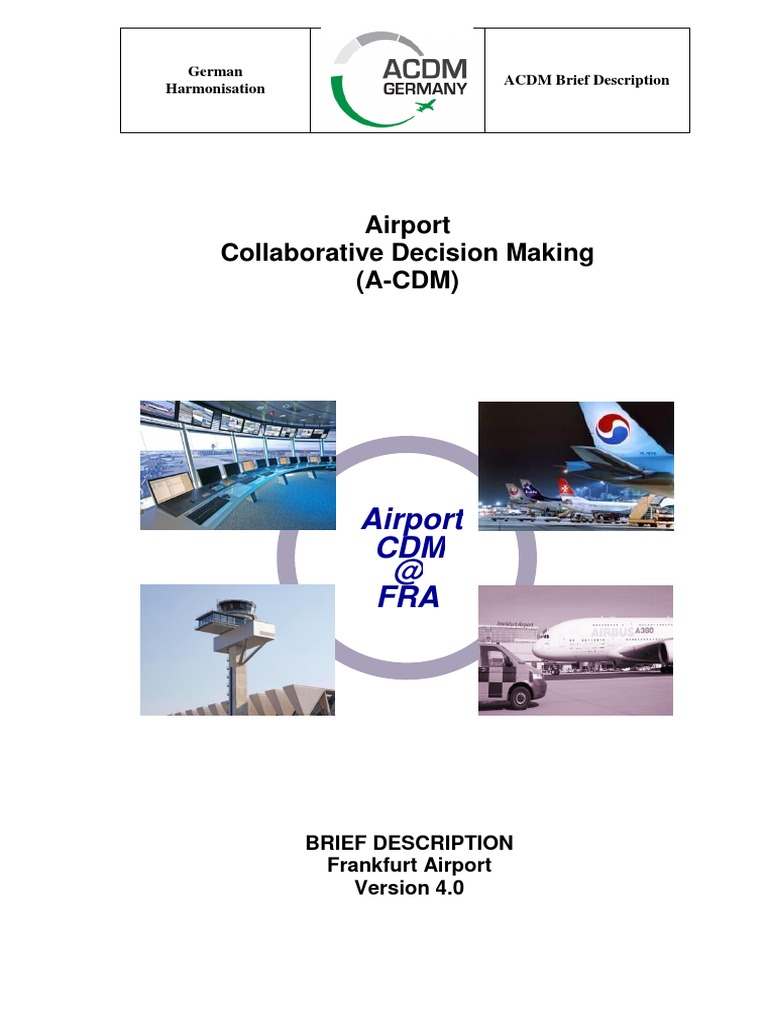 Frankfurt Acdm 1 | PDF | Air Traffic Control | Airport